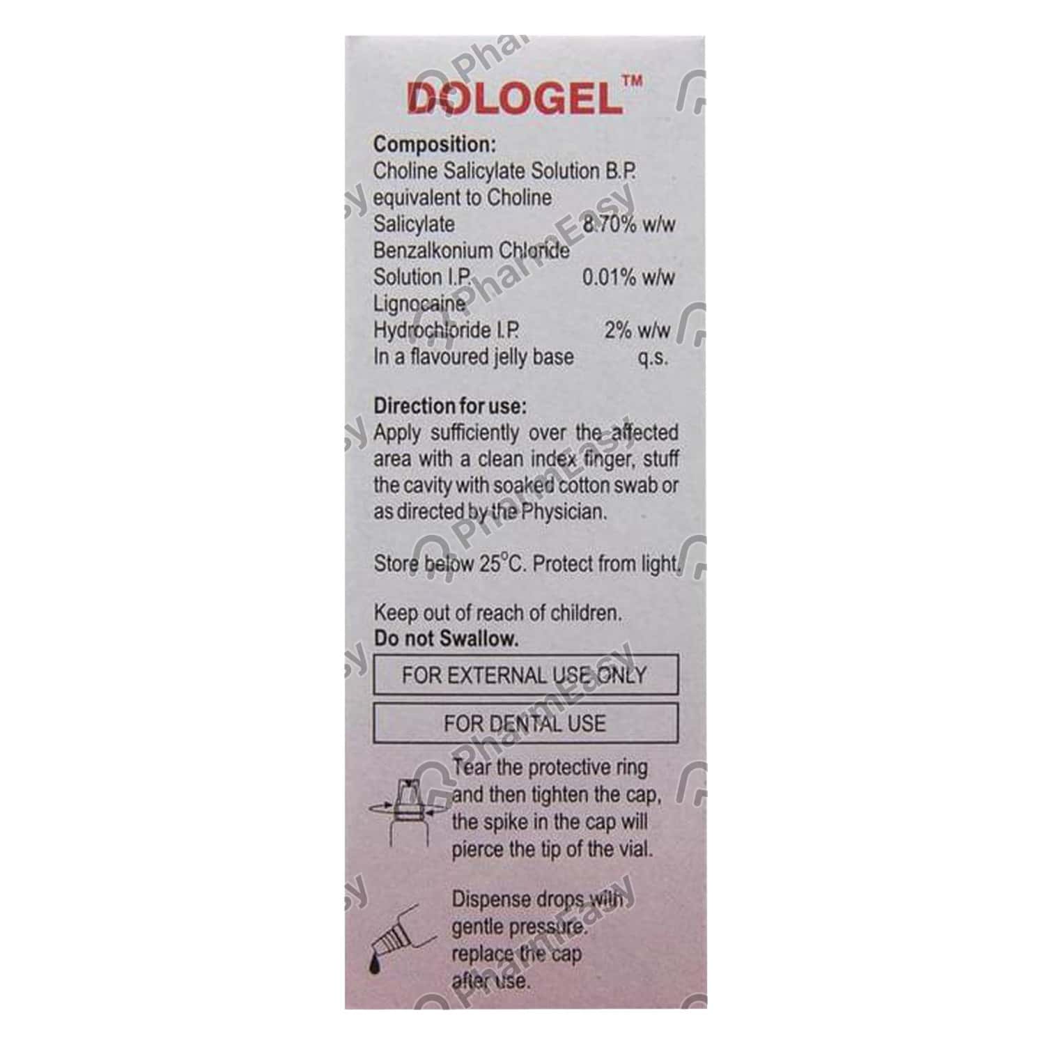 Dologel Gel 15gm - Uses, Side Effects, Dosage, Composition & Price ...