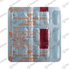 Dolonex Dt 20 MG Tablet (10): Uses, Side Effects, Price & Dosage ...