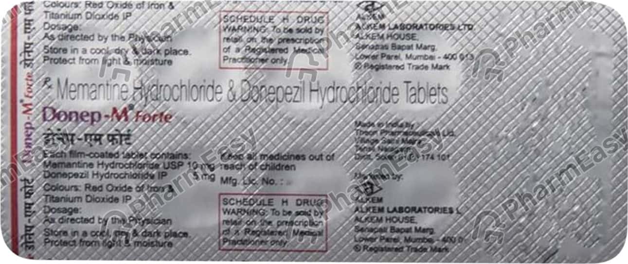 Buy Donep M Forte Strip Of 10 Tablets Online at Flat 15% OFF | PharmEasy