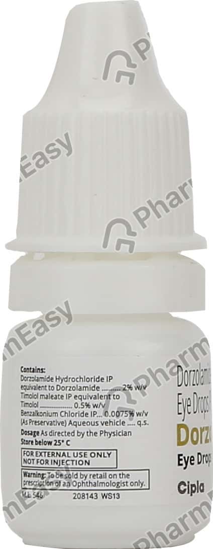 Dorzox T Eye Drops 5ml: Uses, Side Effects, Price & Dosage | PharmEasy