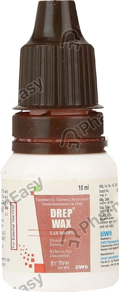 Buy Drep Wax Ear Drops 10ml Online at Flat 15% OFF | PharmEasy