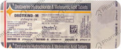 Drotikind M Strip Of 10 Tablets: Uses, Side Effects, Price & Dosage ...