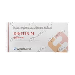 Drotin M Strip Of 8 Tablets - Uses, Side Effects, Dosage, Composition ...