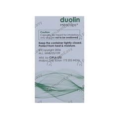 Duolin Box Of 30 Rotacaps: Uses, Side Effects, Price & Dosage | PharmEasy