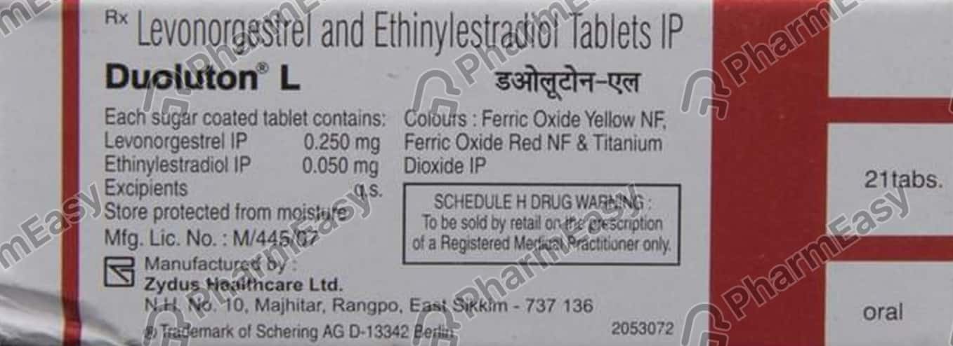 Duoluton L Tablet: Uses, Side Effects, Price, Dosage & Composition ...