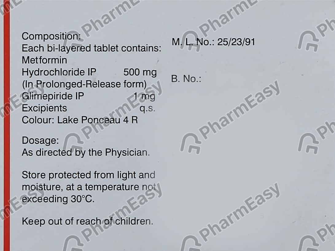 Duopil 1/500mg Strip Of 10 Tablets: Uses, Side Effects, Price & Dosage ...