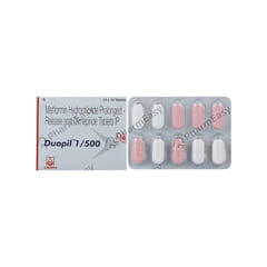 Duopil 1/500mg Tablet - Uses, Side Effects, Dosage, Composition & Price ...
