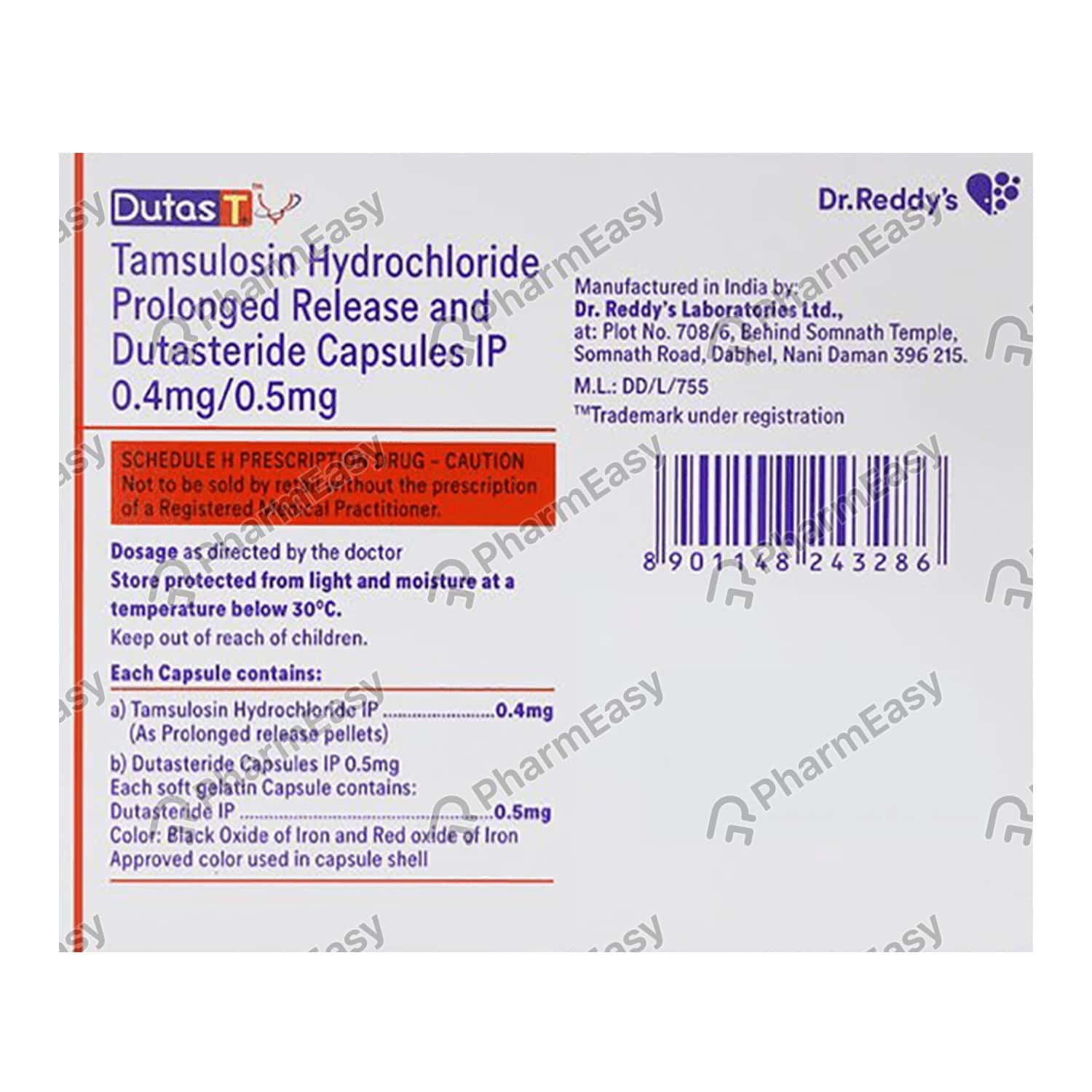 Dutas T Cap Kit 2*10'S: Uses, Side Effects, Price, Dosage & Composition | PharmEasy