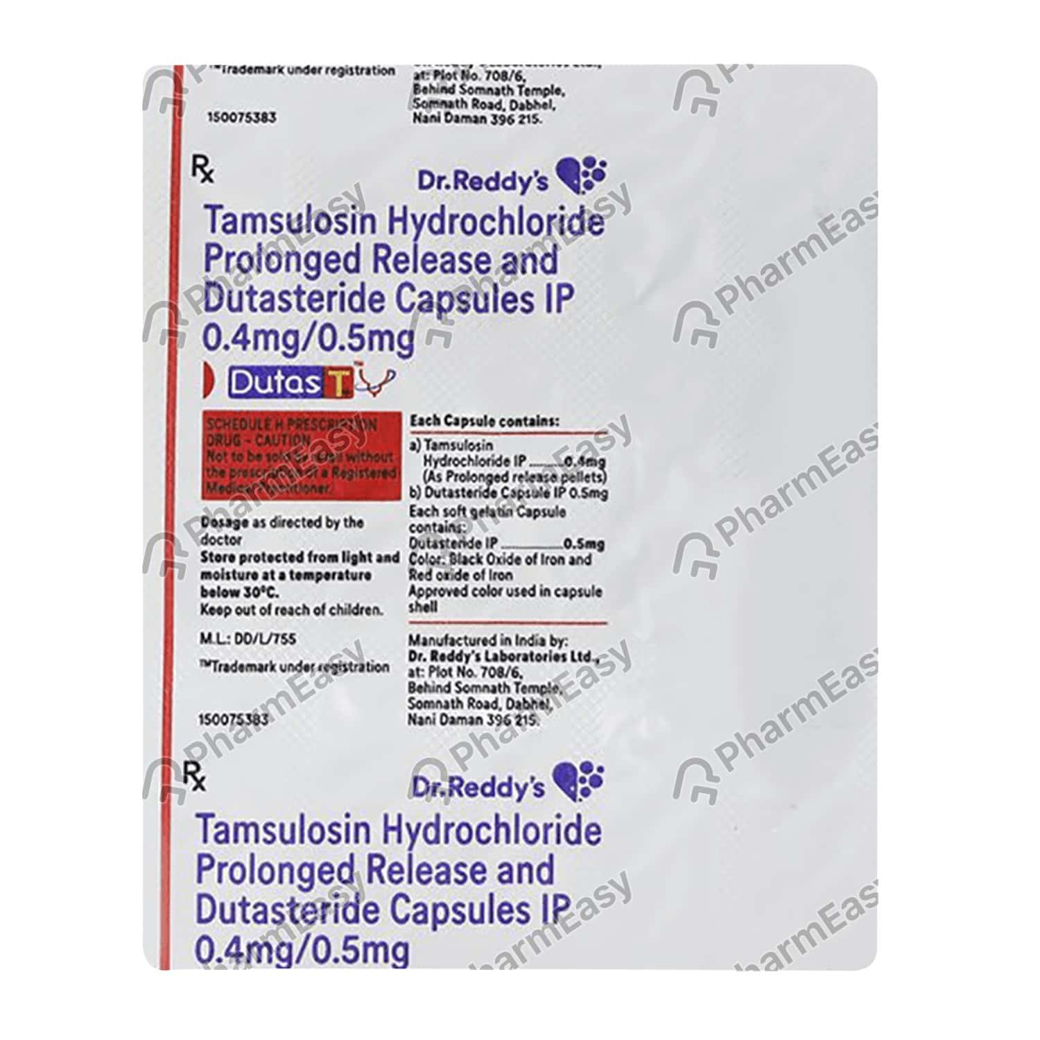 Dutas T Cap Kit 2*10'S: Uses, Side Effects, Price, Dosage & Composition ...