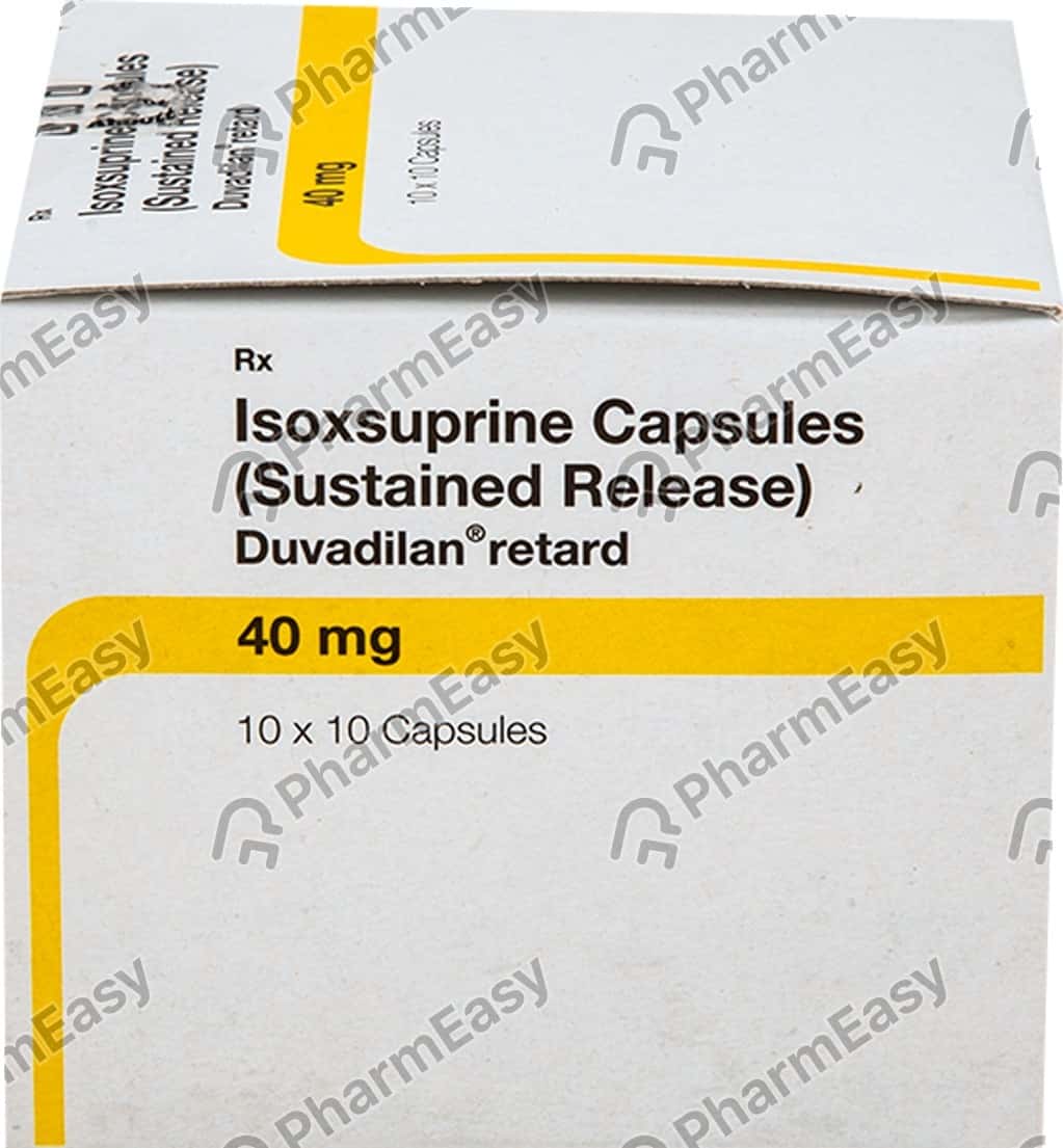 Duvadilan 40 MG Capsule (10): Uses, Side Effects, Price & Dosage ...