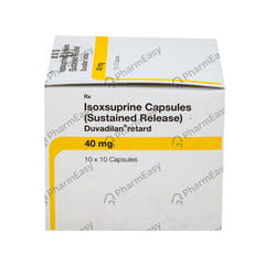 Duvadilan 40 MG Capsule (10) - Uses, Side Effects, Dosage, Composition ...