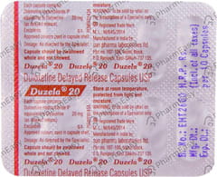 Duzela 20 MG Capsule (10): Uses, Side Effects, Price & Dosage | PharmEasy
