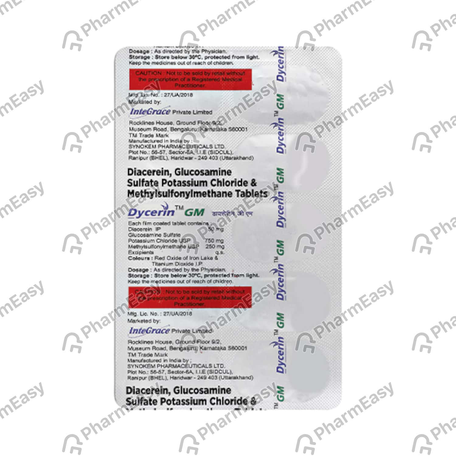 Dycerin Gm Plus Strip Of 10 Tablets: Uses, Side Effects, Price & Dosage ...