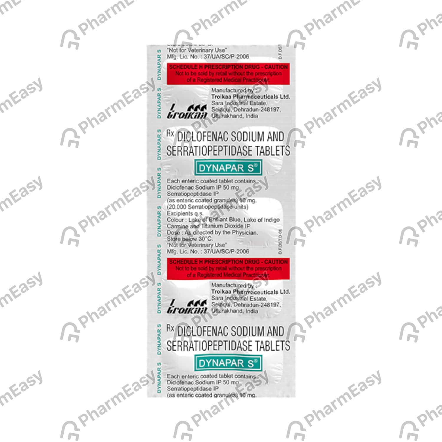 Dynapar S Strip Of 10 Tablets: Uses, Side Effects, Price & Dosage ...