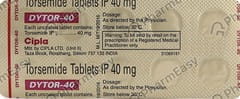 Dytor-40 Tablet: Uses, Side-effects, Price, Dosage & More Info - PharmEasy