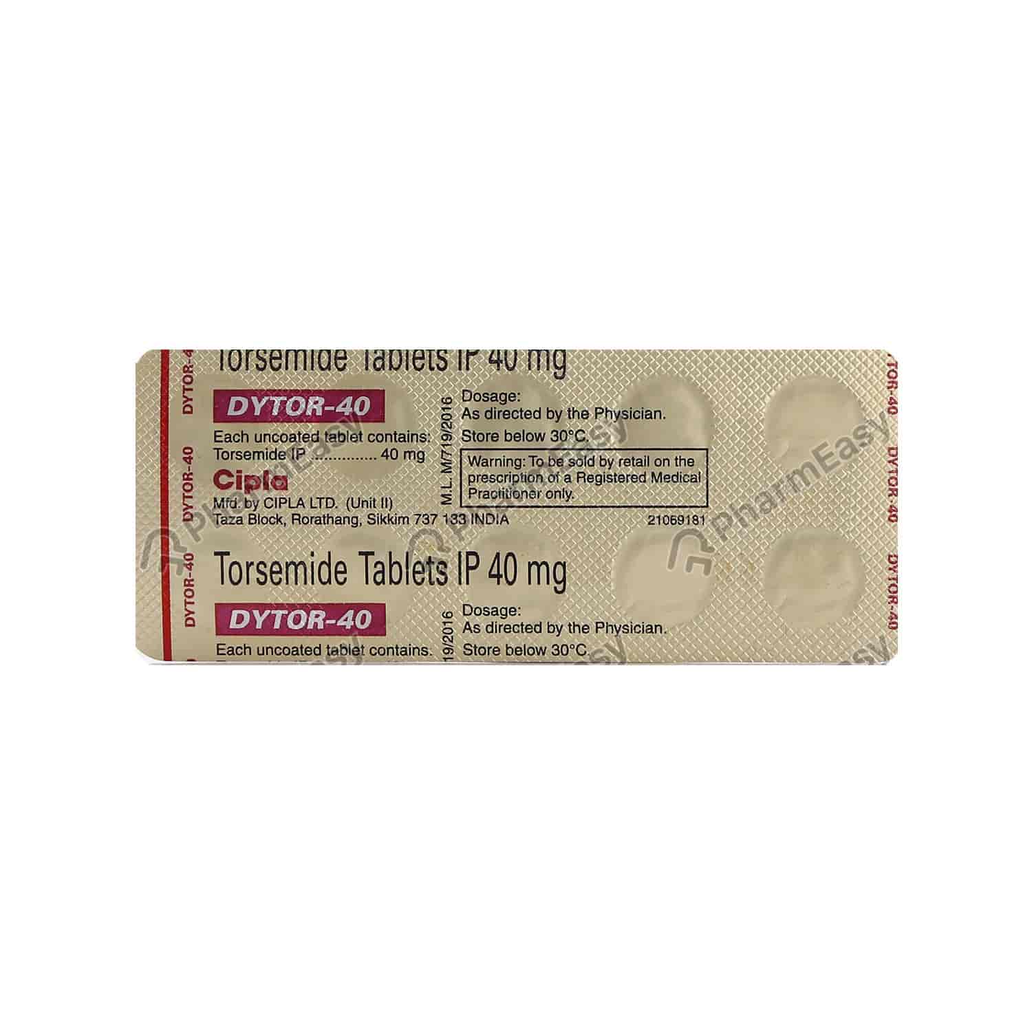 Buy Dytor 40mg Tablet Online at flat 15% off | PharmEasy