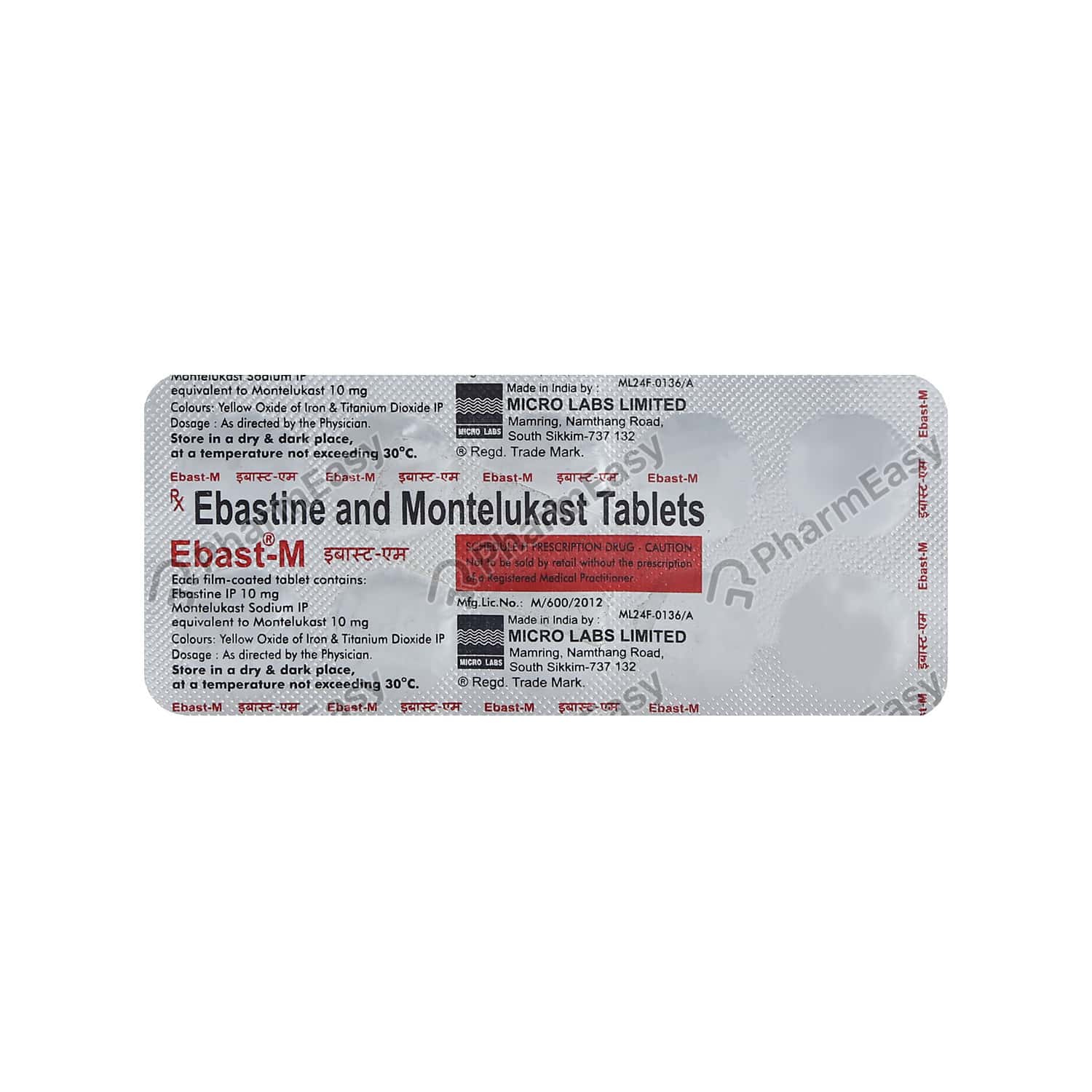 Ebast M Tablet - Uses, Side Effects, Dosage, Composition & Price ...