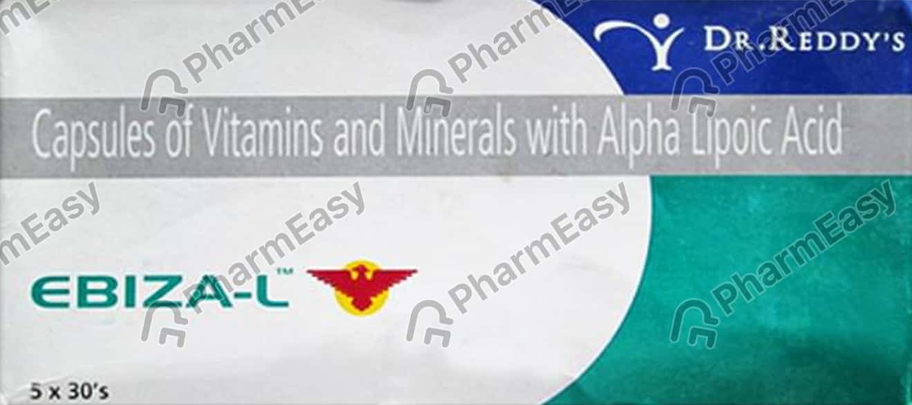 Buy Ebiza L Strip Of 30 Capsules Online & Save Up to 24% at PharmEasy
