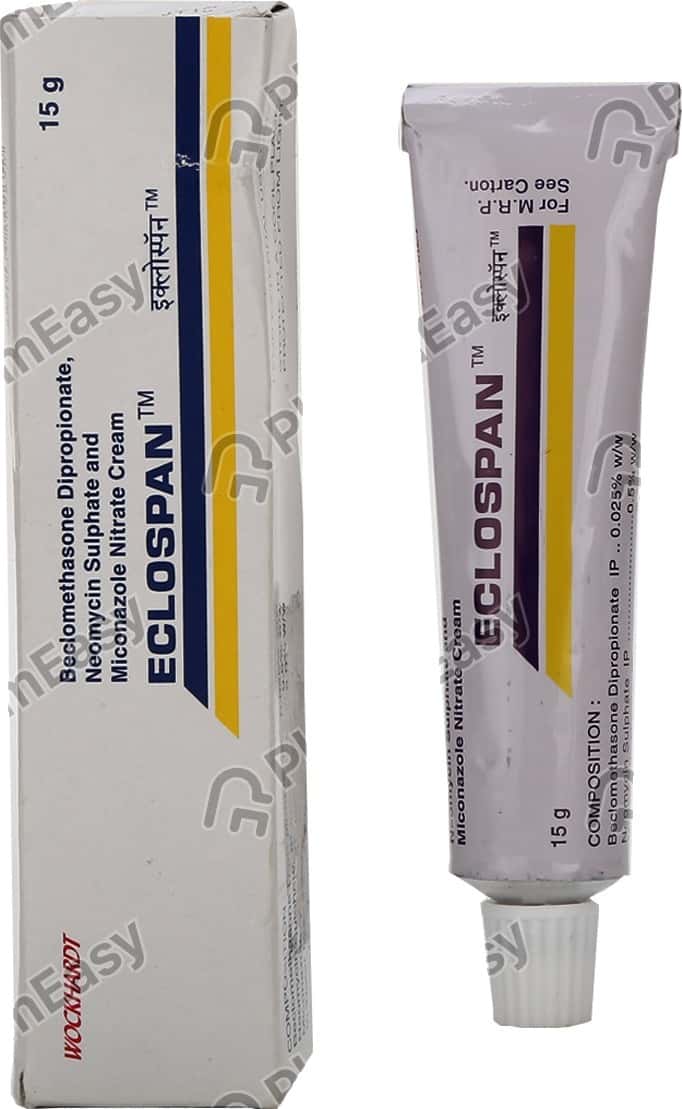 Eclospan Cream 15gm: Uses, Side Effects, Price & Dosage | PharmEasy