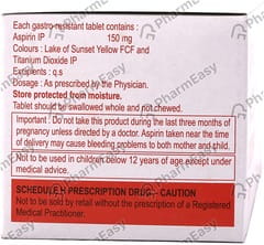 Ecosprin 150 Tablet: Uses, Side-effects, Price, Dosage & More Info ...