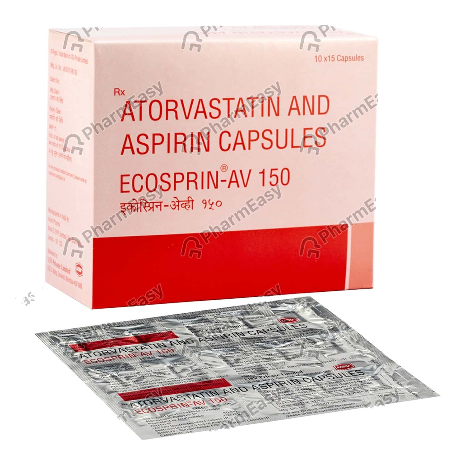 Ecosprin Av 150mg Strip Of 15 Capsules - Uses, Side Effects, Dosage ...