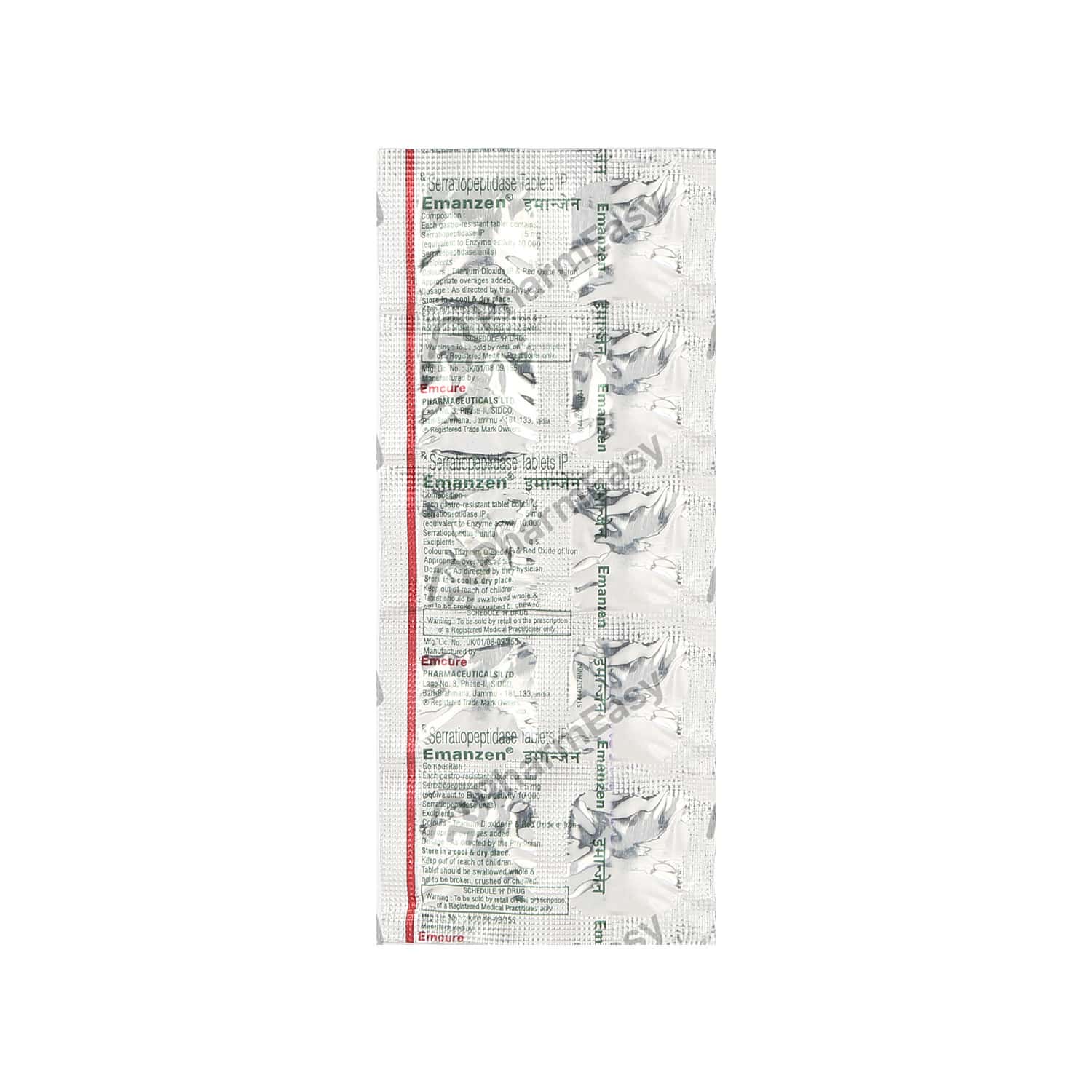 Emanzen 5 MG Tablet (10) - Uses, Side Effects, Dosage, Composition ...