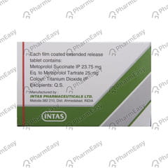 Embeta Xr 25 MG Tablet (10): Uses, Side Effects, Price & Dosage | PharmEasy