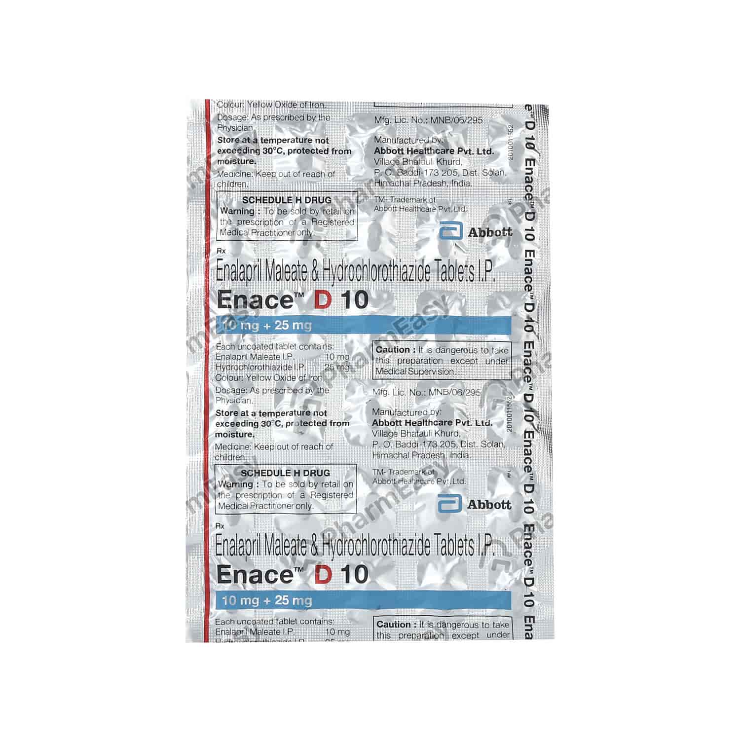 Buy Enace D 10mg Strip Of 30 Tablets Online at Flat 18% OFF* | PharmEasy