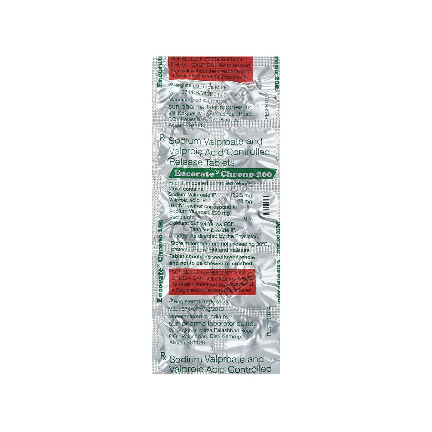 Encorate Chrono 200mg Tablet - Uses, Side Effects, Dosage, Composition ...