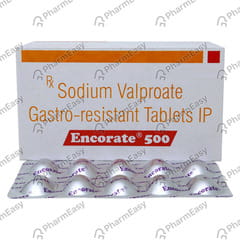Encorate 500 MG Tablet (10): Uses, Side Effects, Price & Dosage | PharmEasy