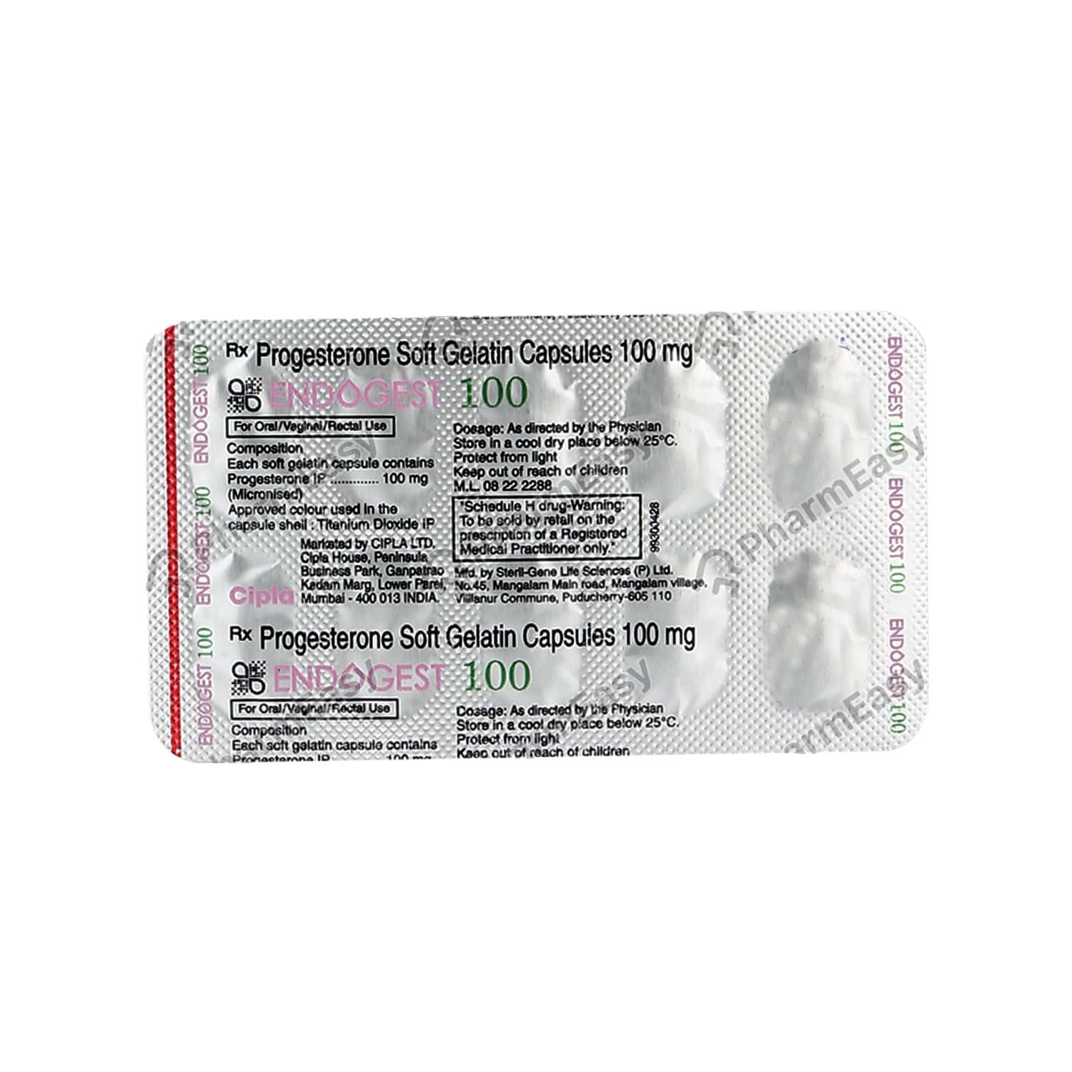 Endogest 100mg Capsule 10'S - Uses, Side Effects, Dosage, Composition ...