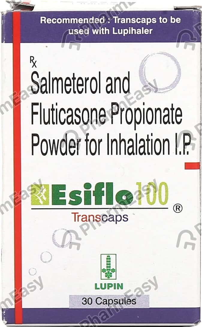 Esiflo 100mcg Transcaps 30'S: Uses, Side Effects, Price & Dosage ...