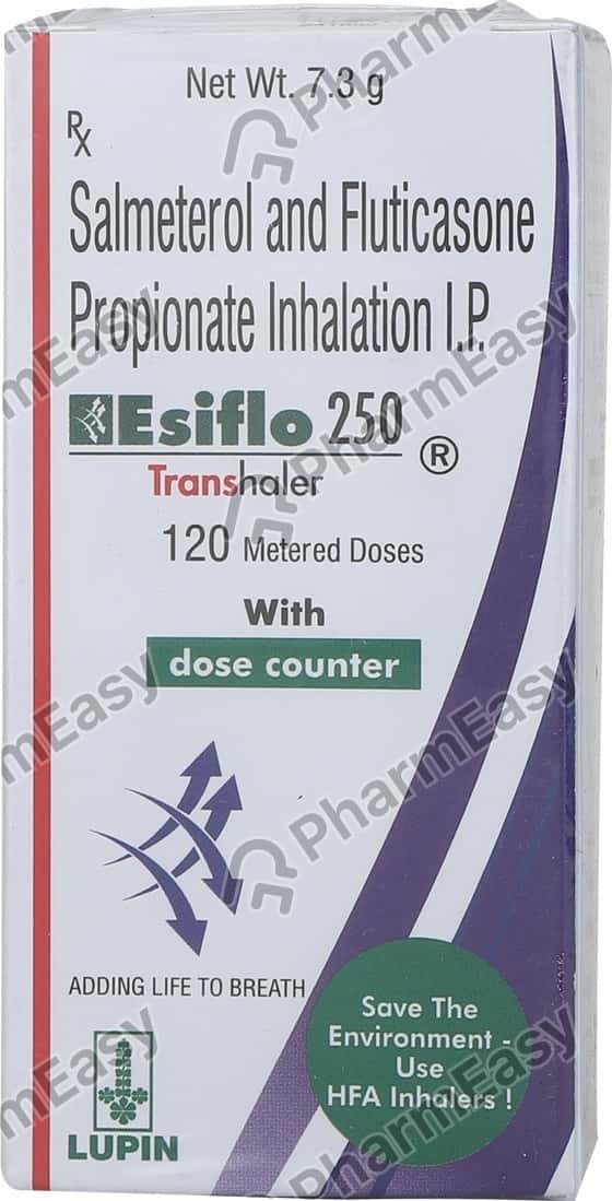 Esiflo 250mcg Packet Of 120md Transhaler: Uses, Side Effects, Price ...