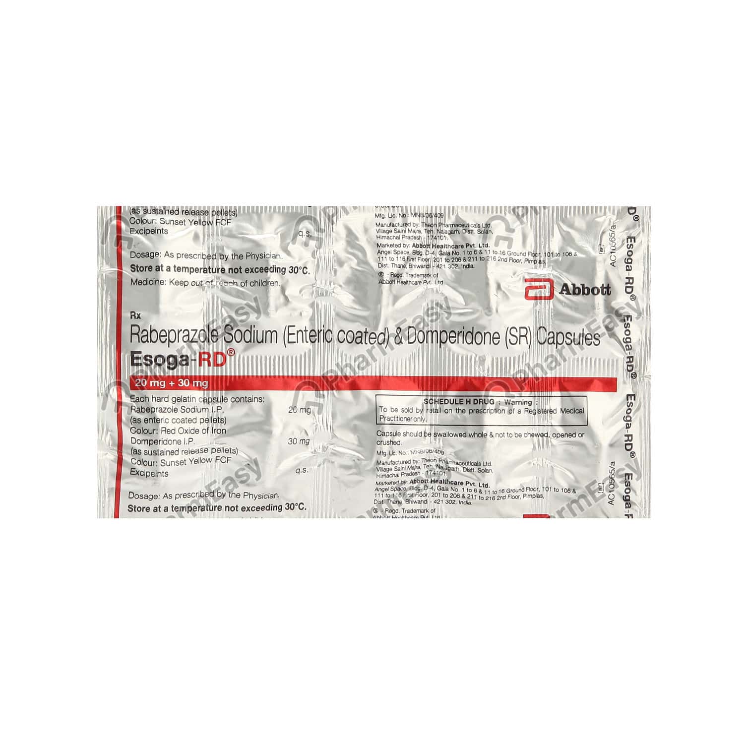 Esoga Rd Strip Of 10 Capsules: Uses, Side Effects, Price & Dosage ...