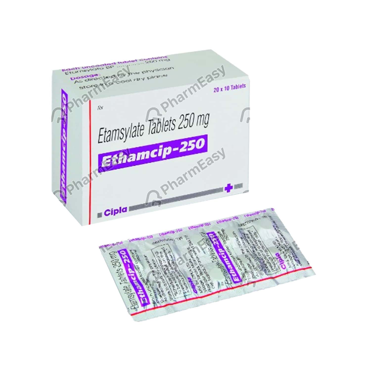 Buy Ethamcip 250 MG Tablet (10) Online at Flat 18% OFF* | PharmEasy