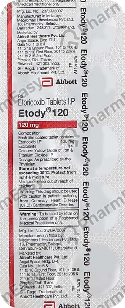 Etx 120 MG Tablet (10): Uses, Side Effects, Price & Dosage | PharmEasy