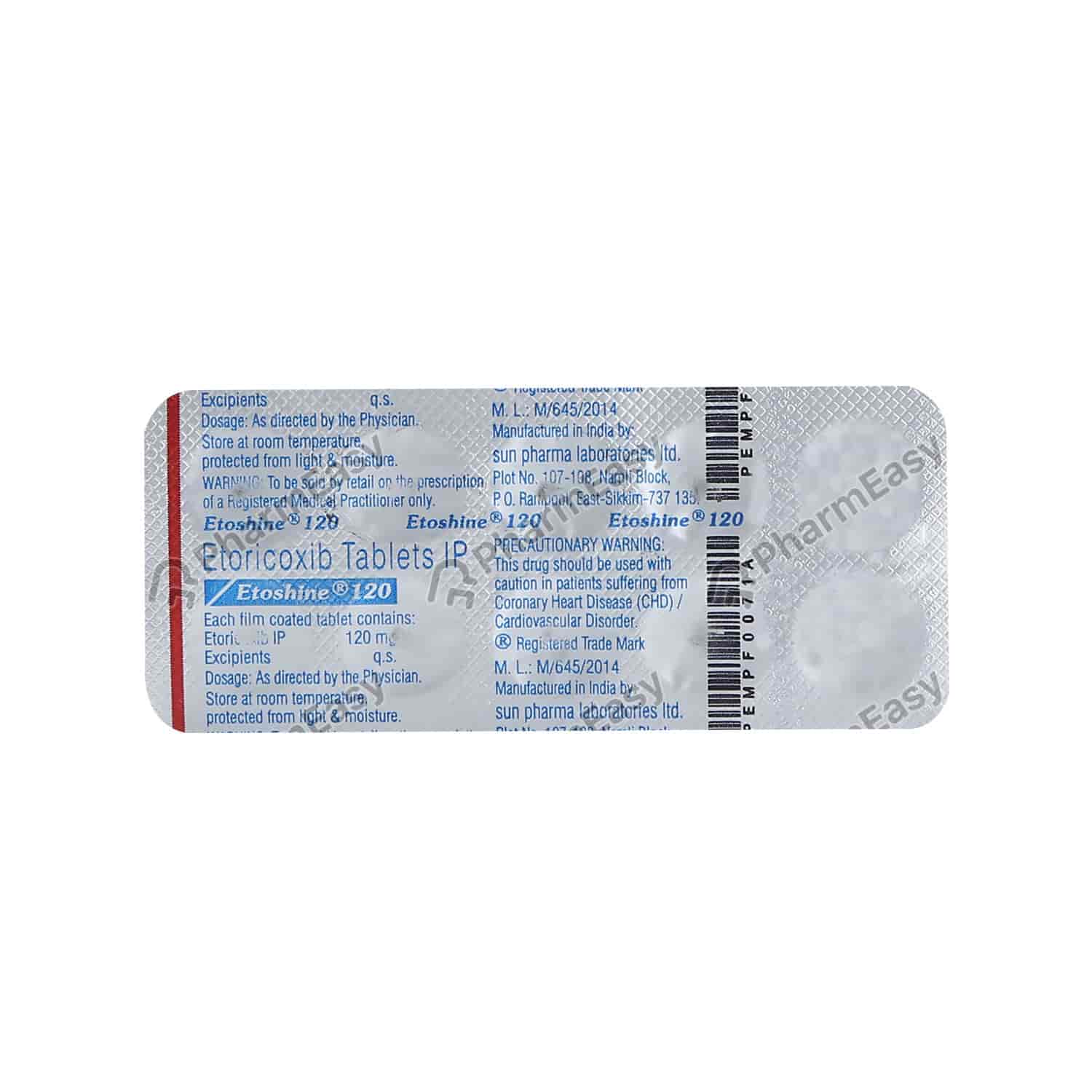 Etoshine 120mg Tab - Uses, Side Effects, Dosage, Composition & Price ...