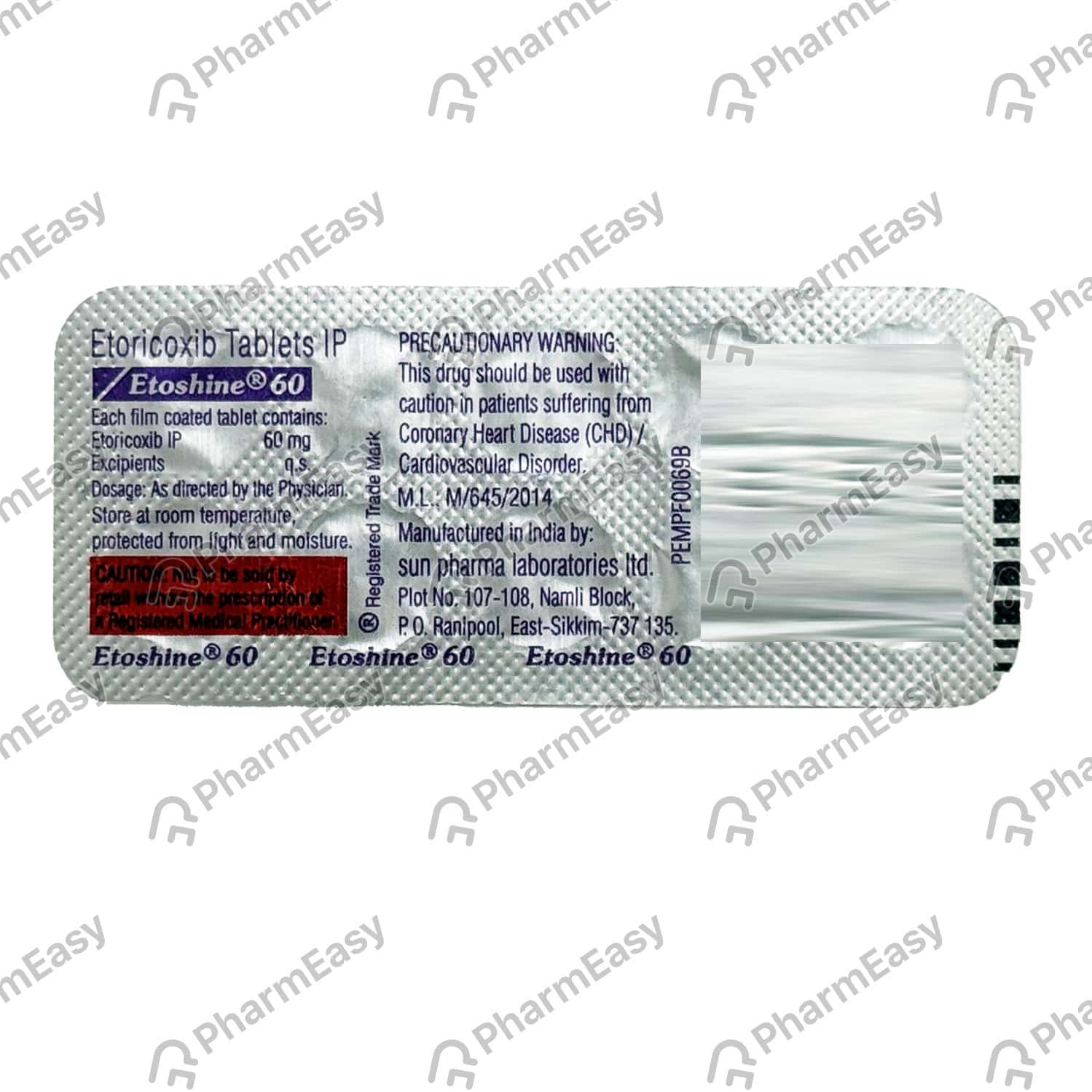 Etoshine 60 MG Tablet (10): Uses, Side Effects, Price & Dosage | PharmEasy