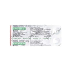 Etoxib 120 MG Tablet (10) - Uses, Side Effects, Dosage, Composition ...