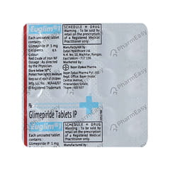 Euglim 1 MG Tablet (15) - Uses, Side Effects, Dosage, Composition ...