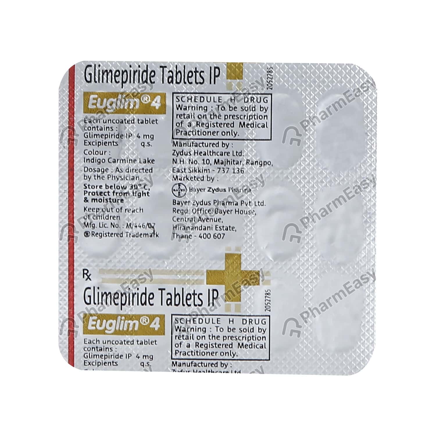 Euglim 4 MG Tablet (15): Uses, Side Effects, Price, Dosage ...