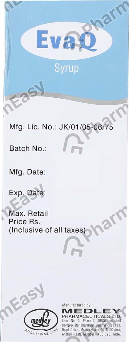 Buy Eva Q Bottle Of 450ml Syrup Online at Flat 15% OFF | PharmEasy