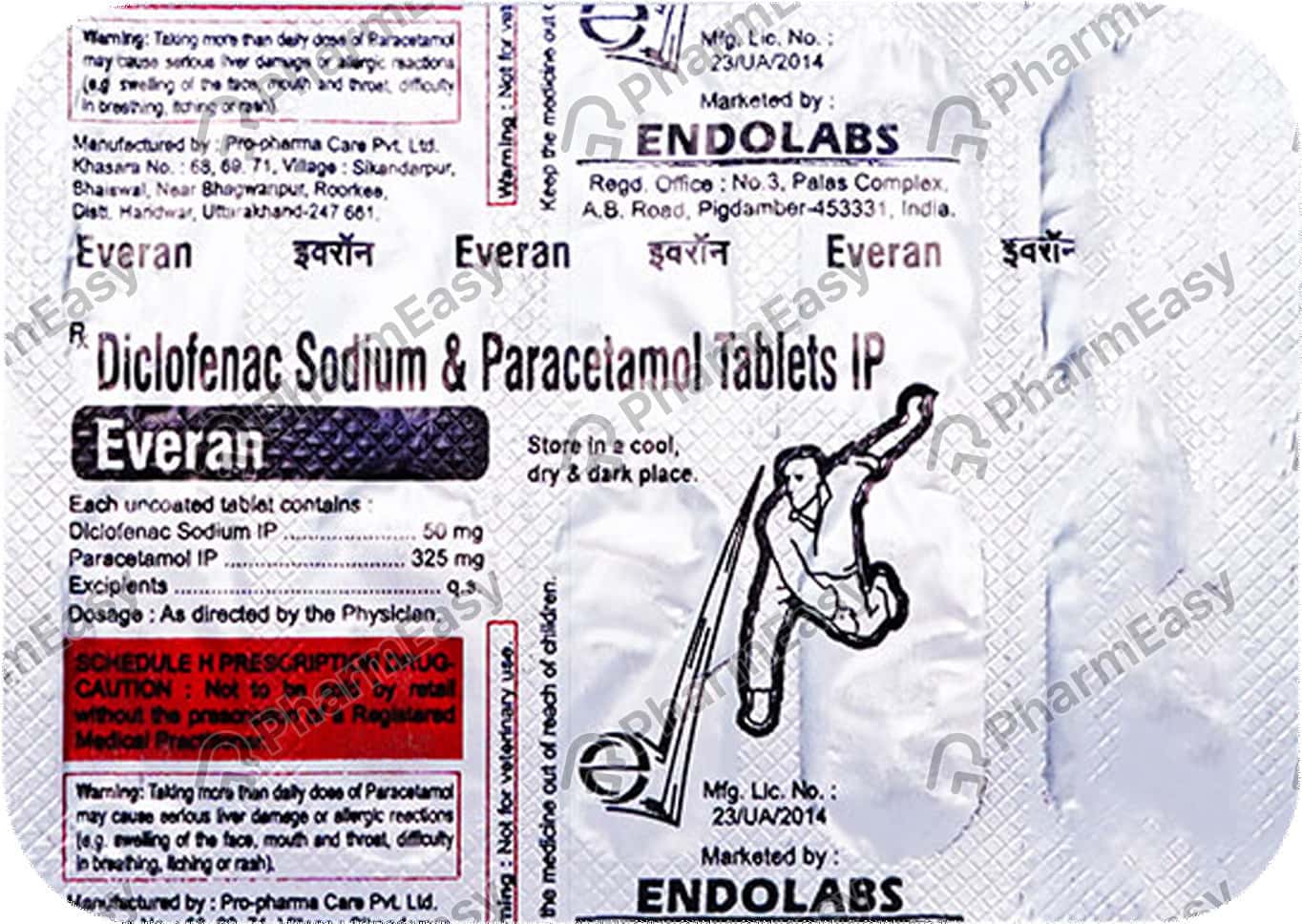 Everan Strip Of 10 Tablets: Uses, Side Effects, Price & Dosage | PharmEasy