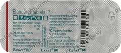 Ezact 60 MG Tablet (10): Uses, Side Effects, Price & Dosage | PharmEasy