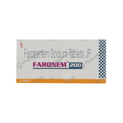 Faronem 200 MG Tablet (6) - Uses, Side Effects, Dosage, Composition ...