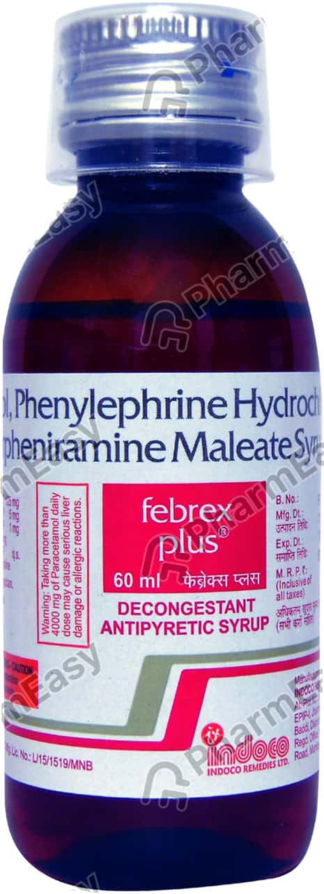 Buy Febrex Plus Bottle Of 60ml Syrup Online at Flat 15% OFF | PharmEasy