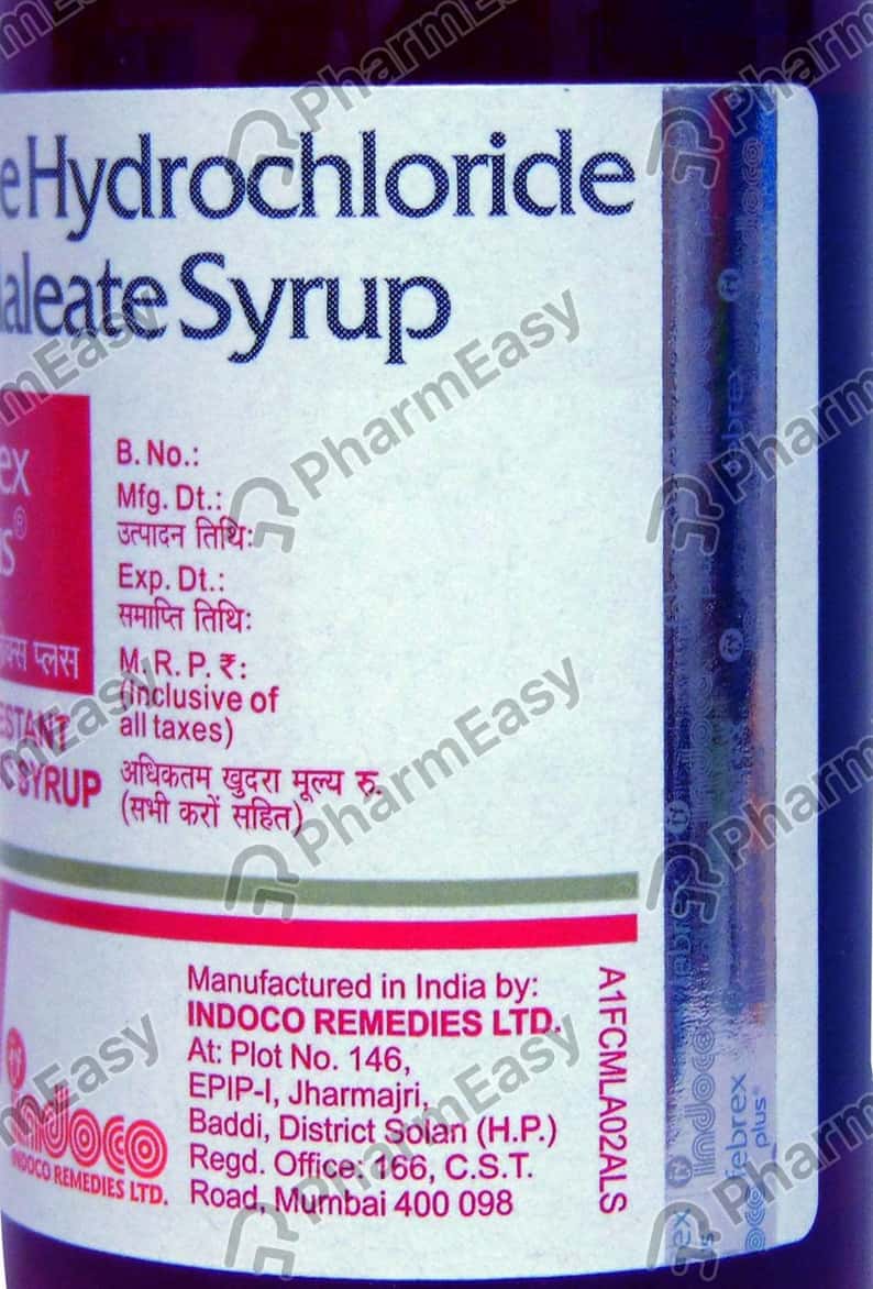 Buy Febrex Plus Bottle Of 60ml Syrup Online at Flat 15% OFF | PharmEasy