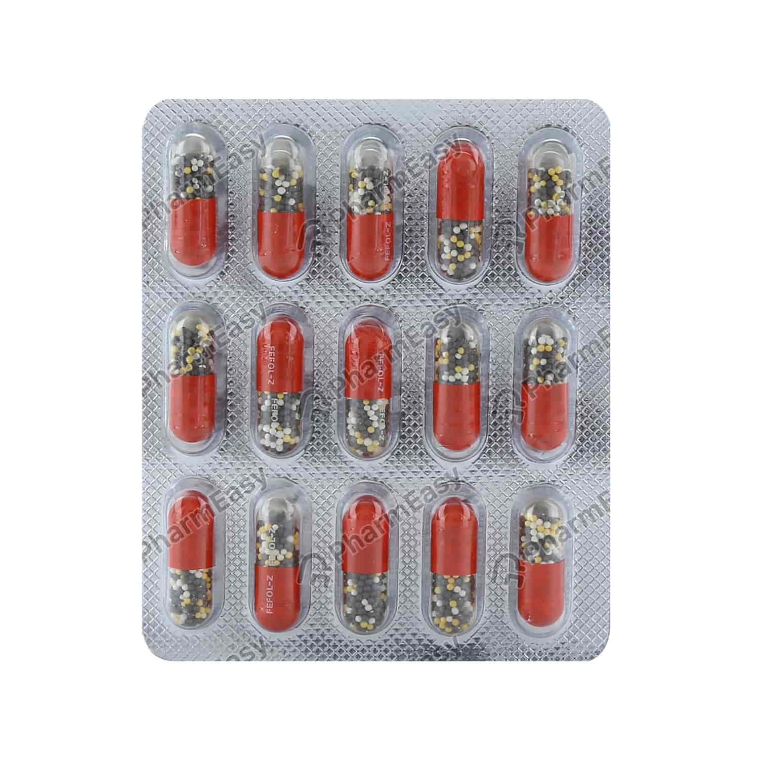 Fefol Z Capsule - Uses, Side Effects, Dosage, Composition & Price ...