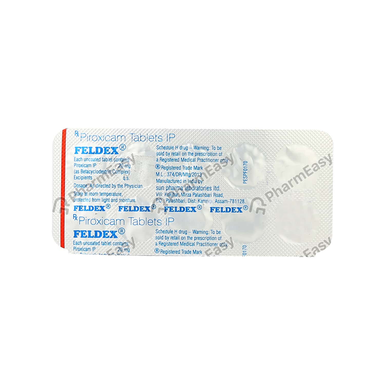 Buy Feldex 20 MG Tablet (10) Online at Flat 18% OFF* | PharmEasy