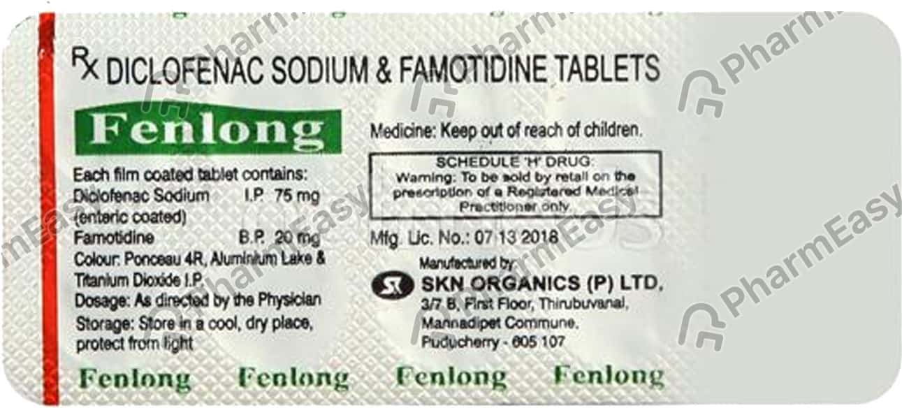 Fenlong Strip Of 10 Tablets: Uses, Side Effects, Price & Dosage | PharmEasy